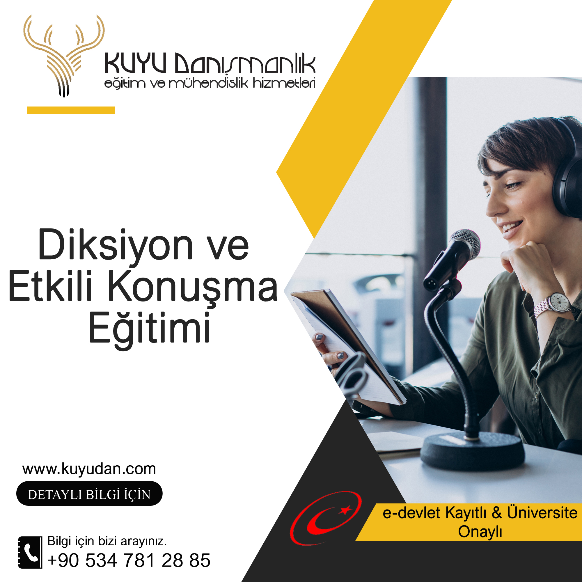 Diksiyon ve Etkili Konuşma Eğitimi – Kuyu Danışmanlık
